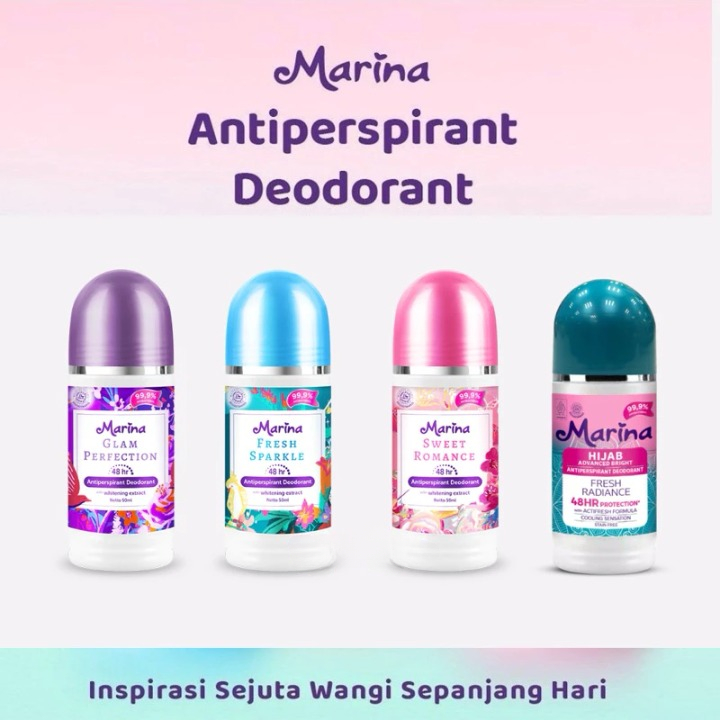 Jual MARINA Antiperspirant Deodorant Antibacterial | Shopee Indonesia