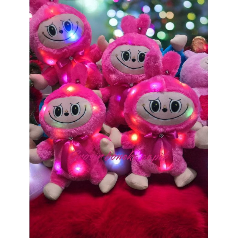 Jual BONEKA LABUBU 40CM / BONEKA VIRAL PAKAI LAMPU LED MENYALA | Shopee ...