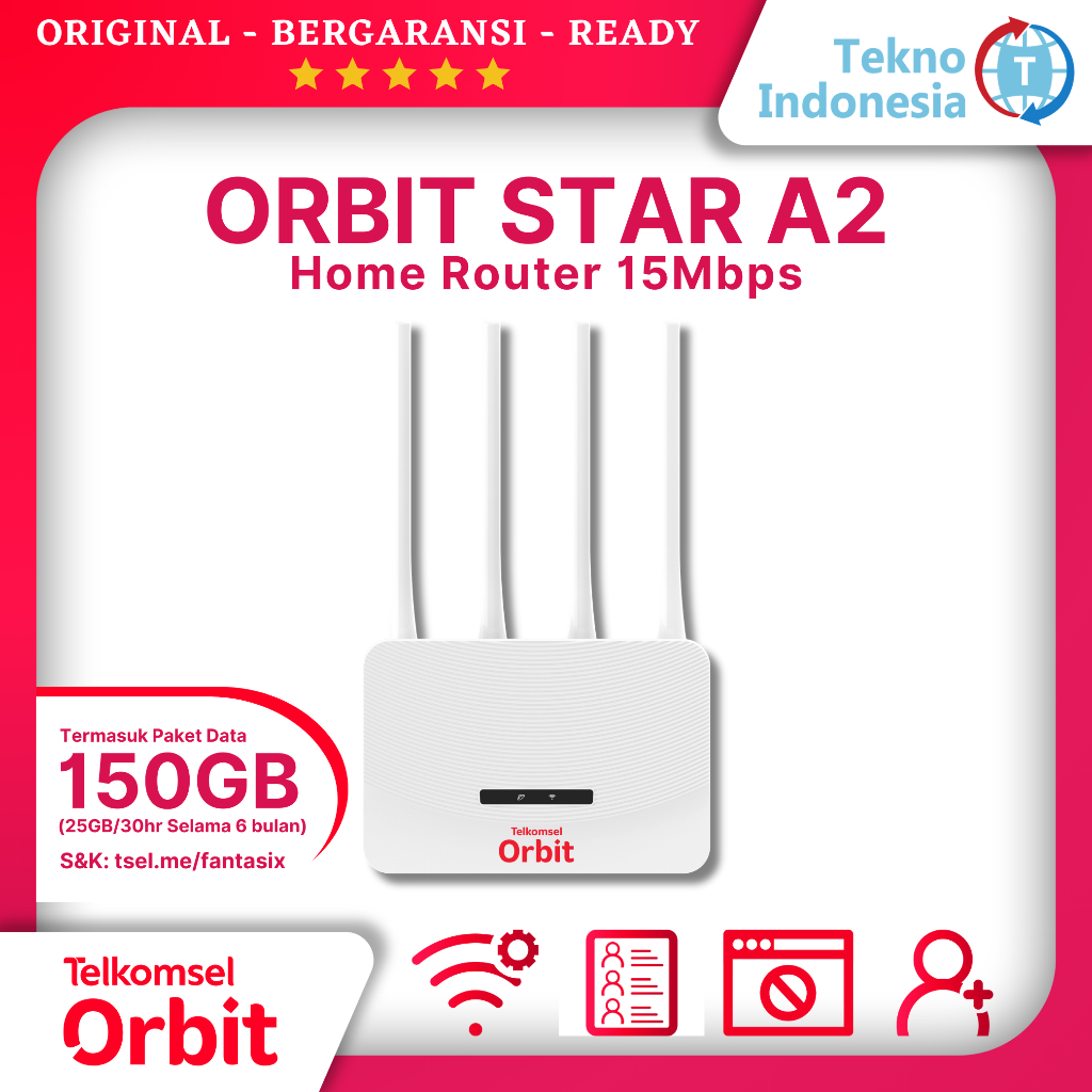 Jual ADVAN ORBIT STAR A2 4G TELKOMSEL Up to 15 Mbps 2,4 GHz Free 150GB ...