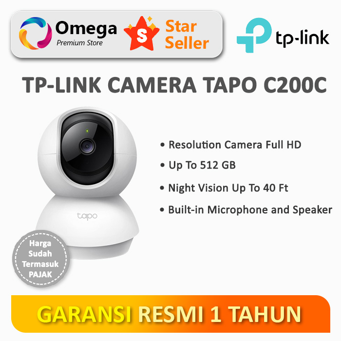 Jual TP-Link Tapo C200C Pan/Tilt Home Security Wi-Fi Camera | Shopee ...