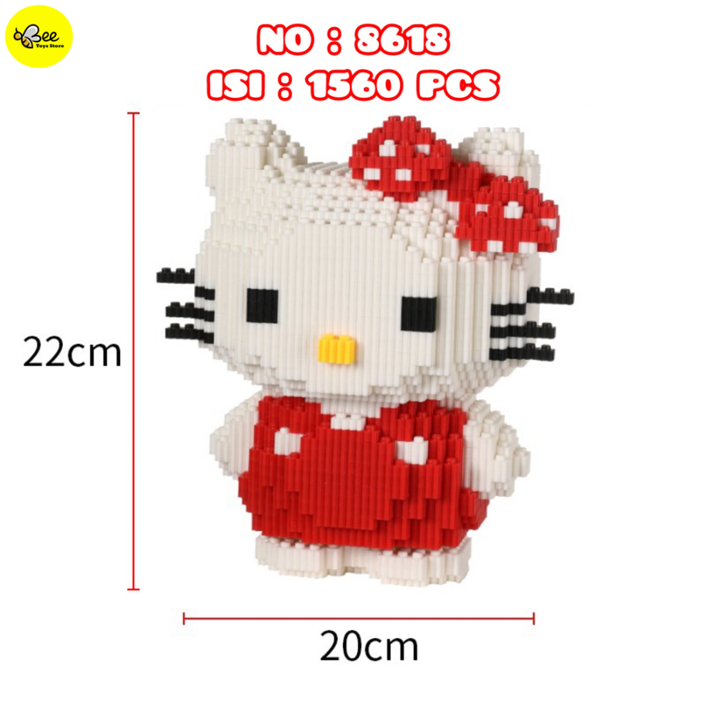 Jual BTS Nano Blocks MEDIUM Sanrio Character HelloKitty, Building ...