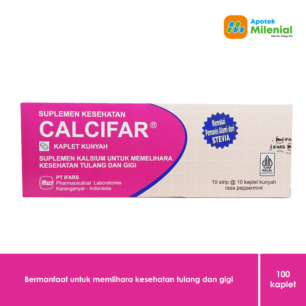 Jual Calcifar Kaplet Harga Box isi 100 Tablet Untuk Memenuhi Kebutuhan ...