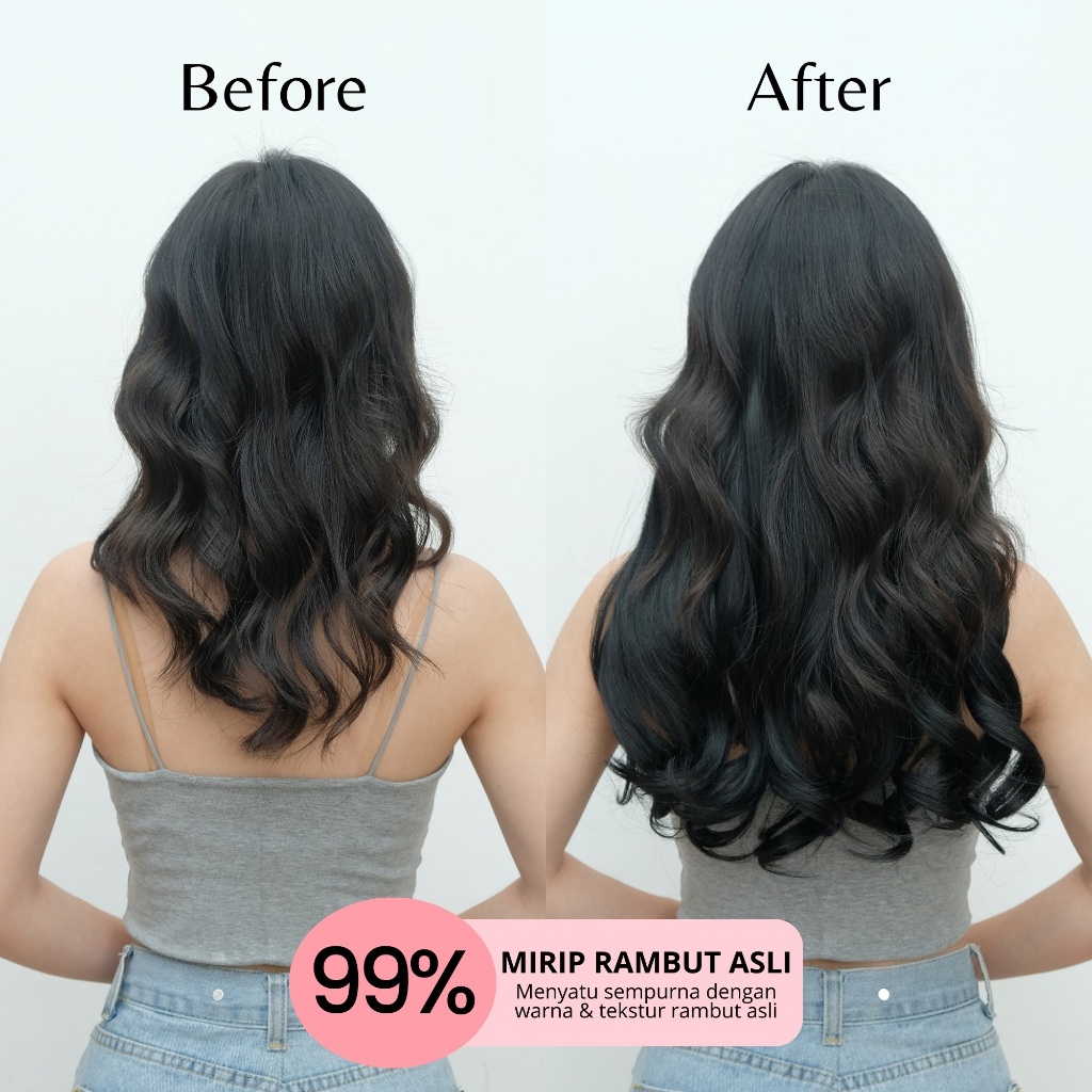 Jual NEU SHE MEDIUM – Hairclip Rambut Gelombang / Lurus panjang 50 cm ...