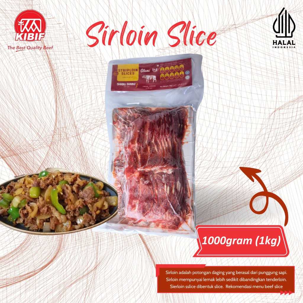 Jual Allana Sirloin Slice 1000 gr | Shopee Indonesia
