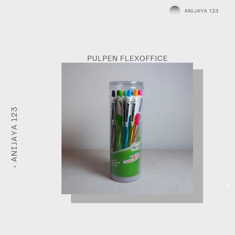 Jual PULPEN /PENA TULIS FLEOFFICE TRENDEE 0,6 MM 1TOPLES ISI 12 PCS TINTA HITAM | Shopee Indonesia
