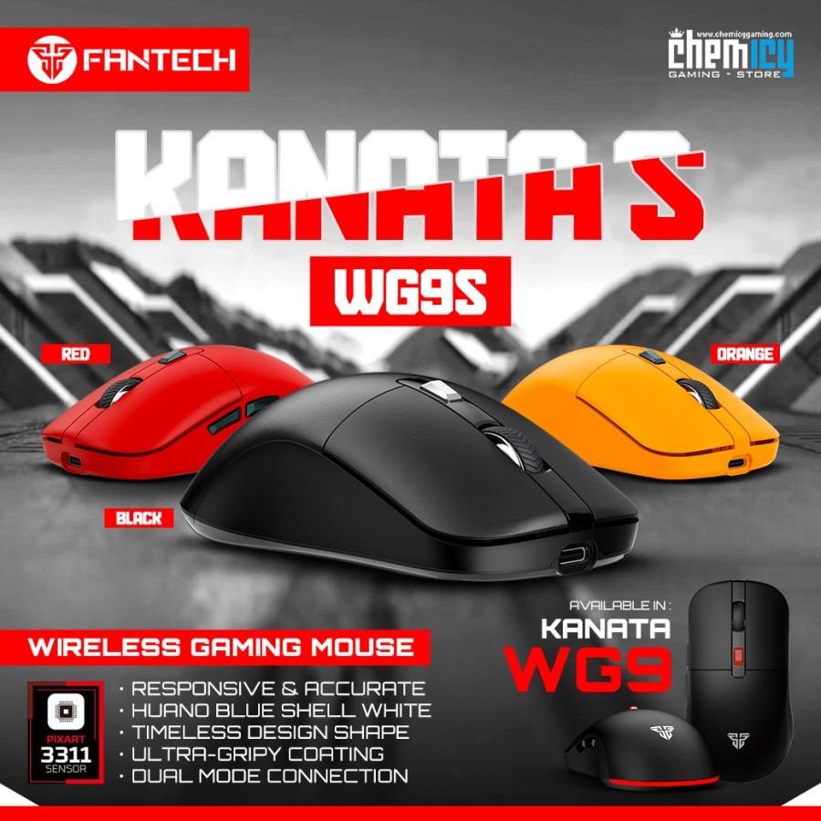 Jual Fantech Kanata S WG9 / WG9-S / WG 9S Lightweight Wireless Gaming ...