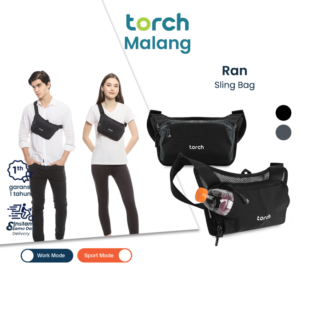 Jual TORCH Ran Sling Bag Tas Lari Tas Selempang Olahraga Aktivitas ...