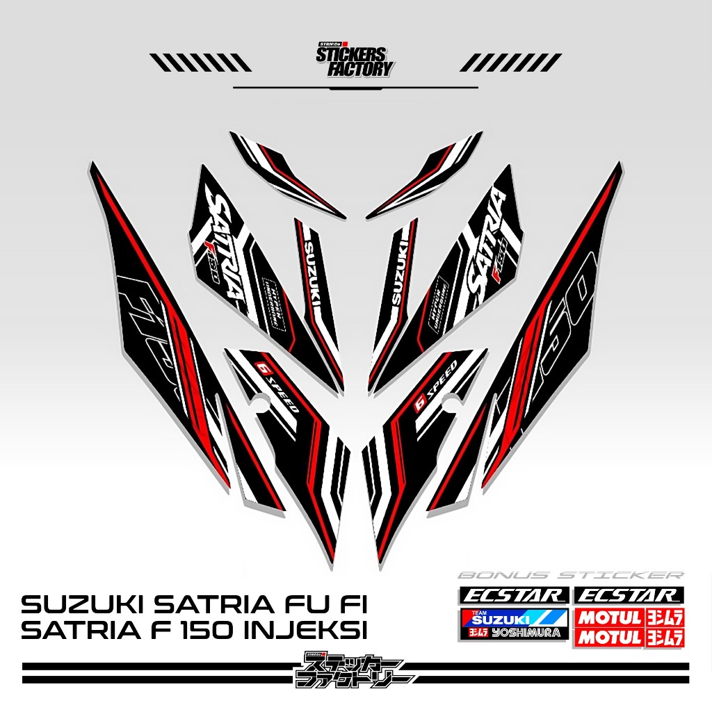 Jual STICKER STRIPING SUZUKI SATRIA F150 INJEKSI / MOTIF 20 / SUZUKI ...