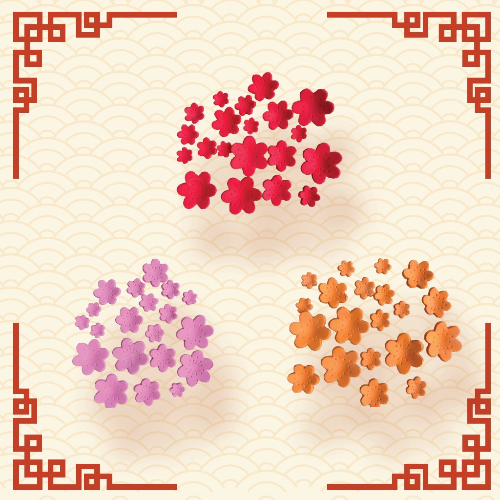 Jual Hiasan Kue Imlek Bunga Sakura Mika | Shopee Indonesia