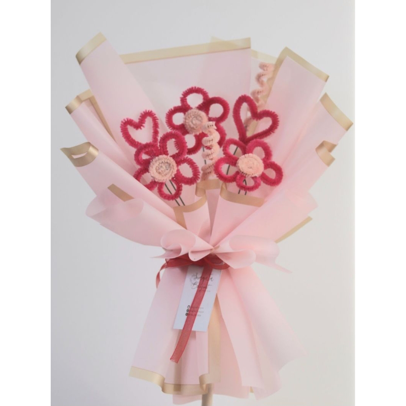 Jual READY Buket Bunga Kawat Bulu (Mercy Pipe Cleaner) - Hadiah Ulang ...