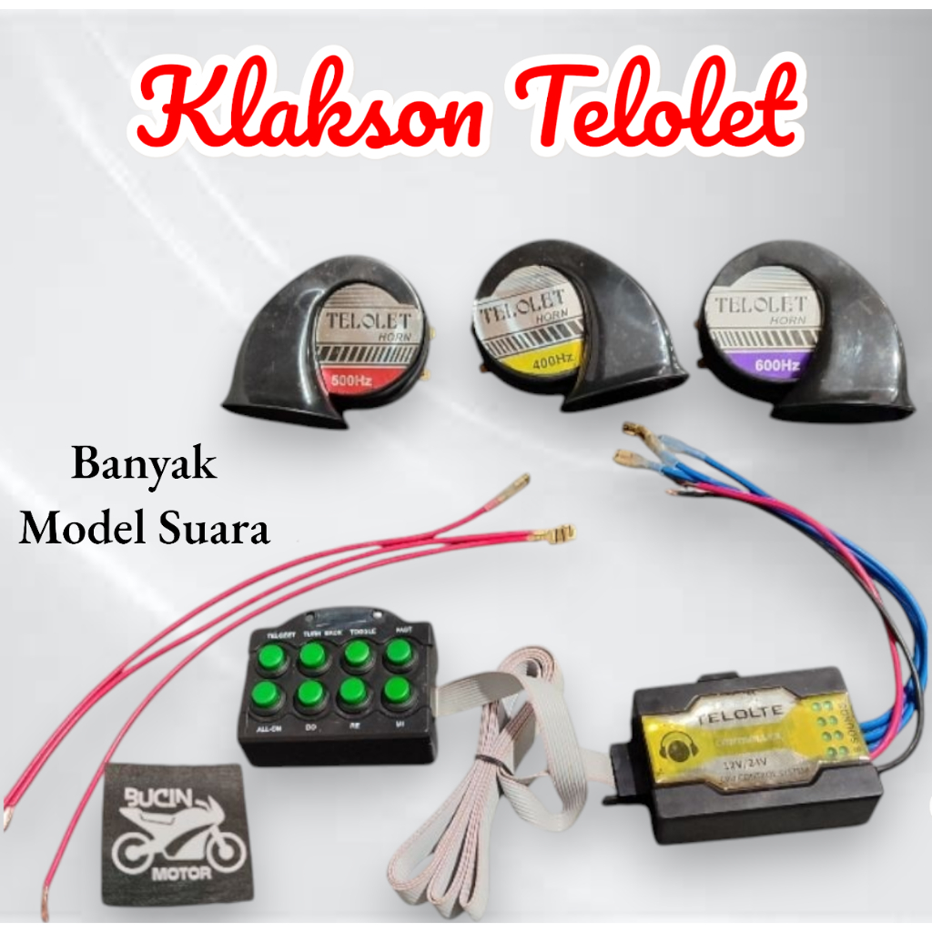 Jual Klakson Keong Telolet Isi 3 Triple 8 Tombol , Paket Modul Telolet ...