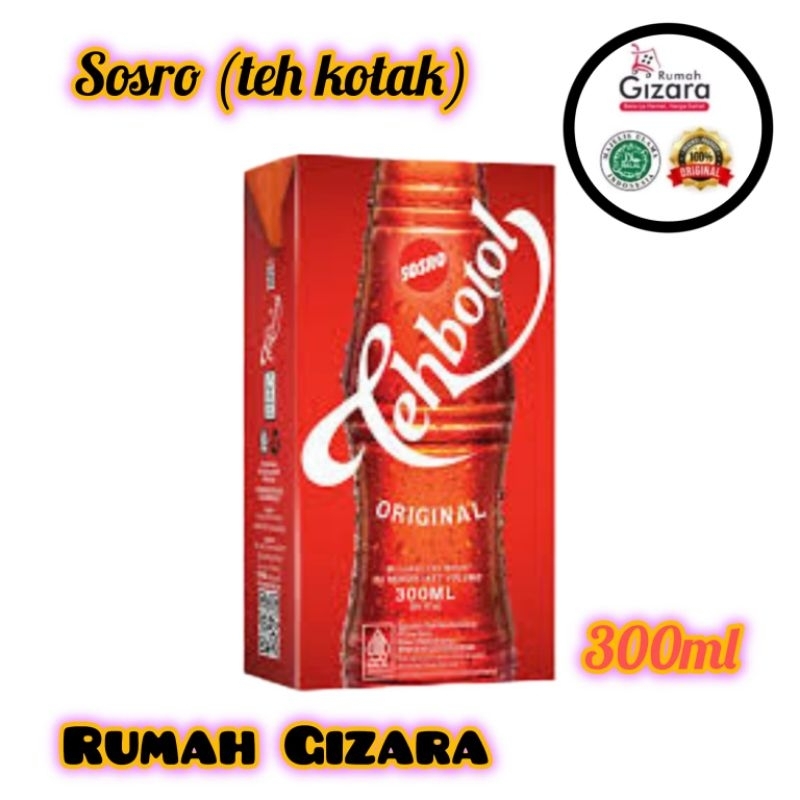 Jual TEH BOTOL SOSRO KEMASAN KOTAK 300 ML | Shopee Indonesia