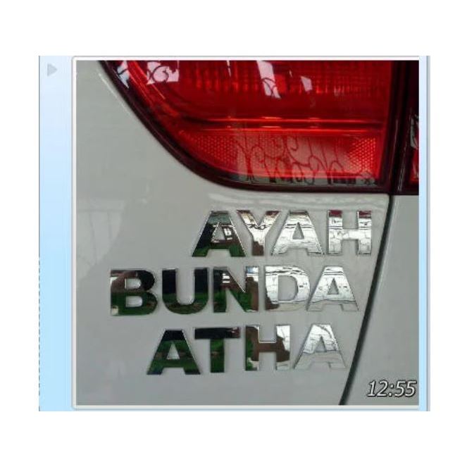 Jual Emblem huruf satuan tinggi 3 cm | Shopee Indonesia