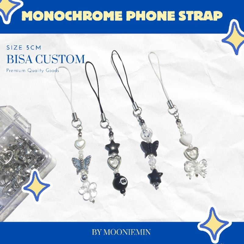 Jual Gantungan Hp | Phone Strap | Tali Hp | Monochrome Series | premium ...