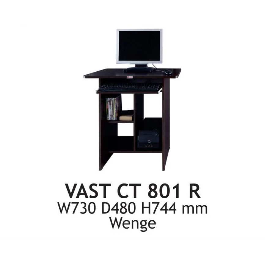 Jual Meja Komputer Kecil Minimalis Activ Vast CT 801 R/ Meja Kerja Hitam Wenge | Shopee Indonesia