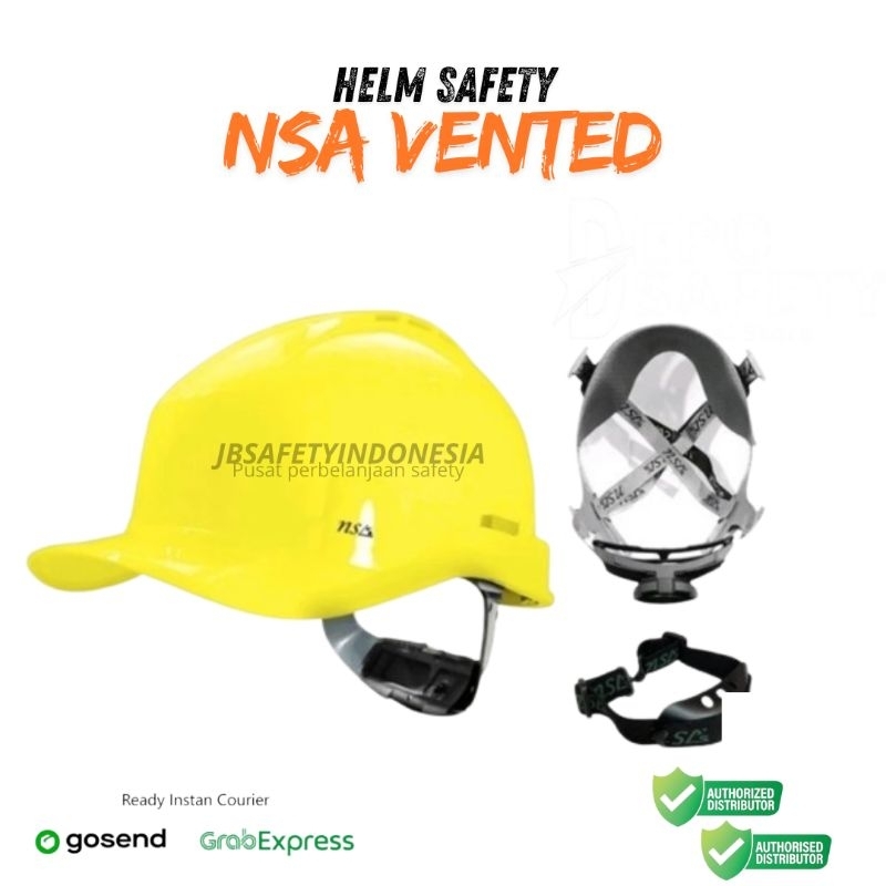 Jual HELM PROYEK SAFETY NSA VENTED WARNA KUNING STANDARD SNI | Shopee ...