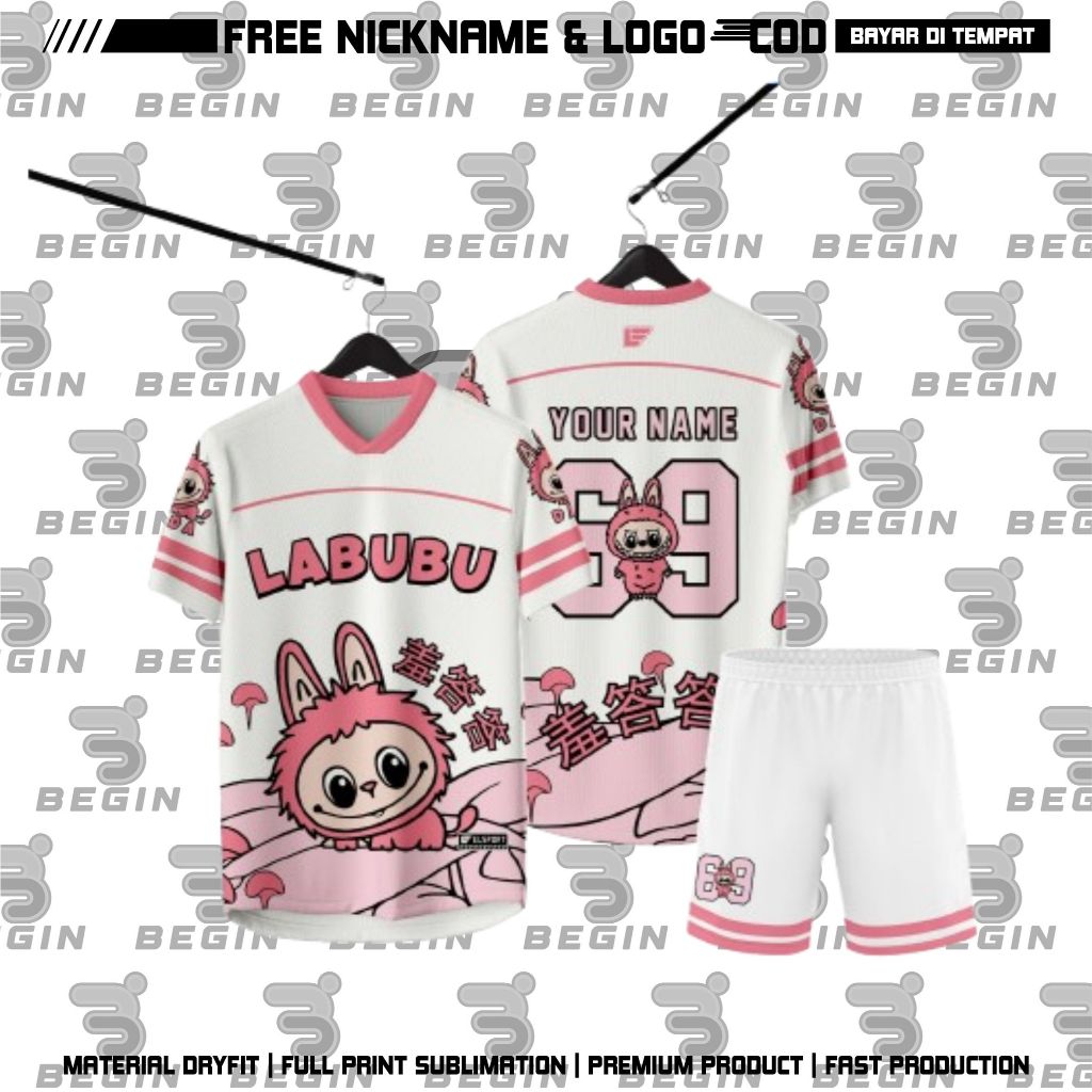 Jual Jersey LABUBU DADA WHITE Free NickName dan No Punggung Full ...