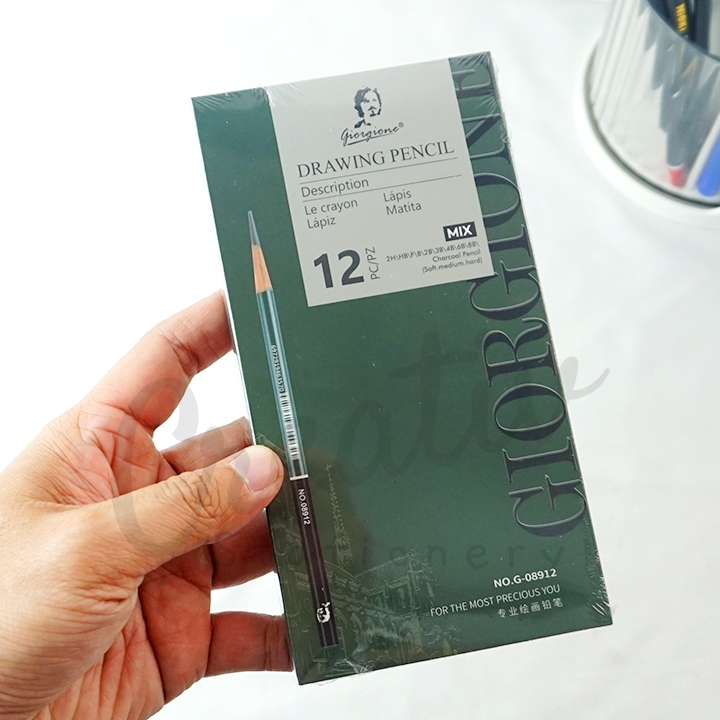 Jual Giorgione Drawing Pencil Pensil Sketsa 12 PC 2B 4B 6B 8B Charcoal ...