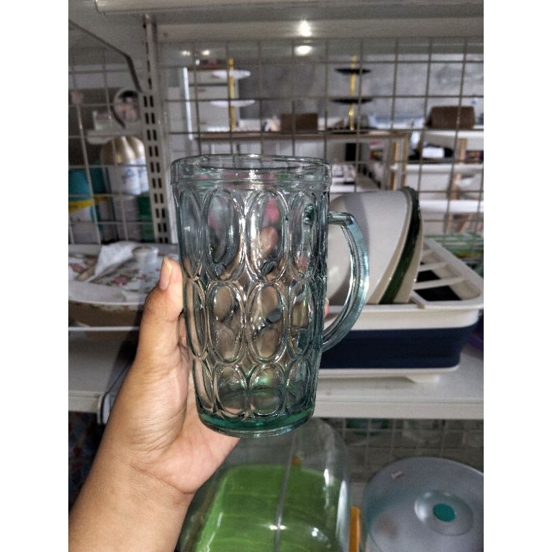 Jual gelas es teh/gelas gagang bening kaca | Shopee Indonesia