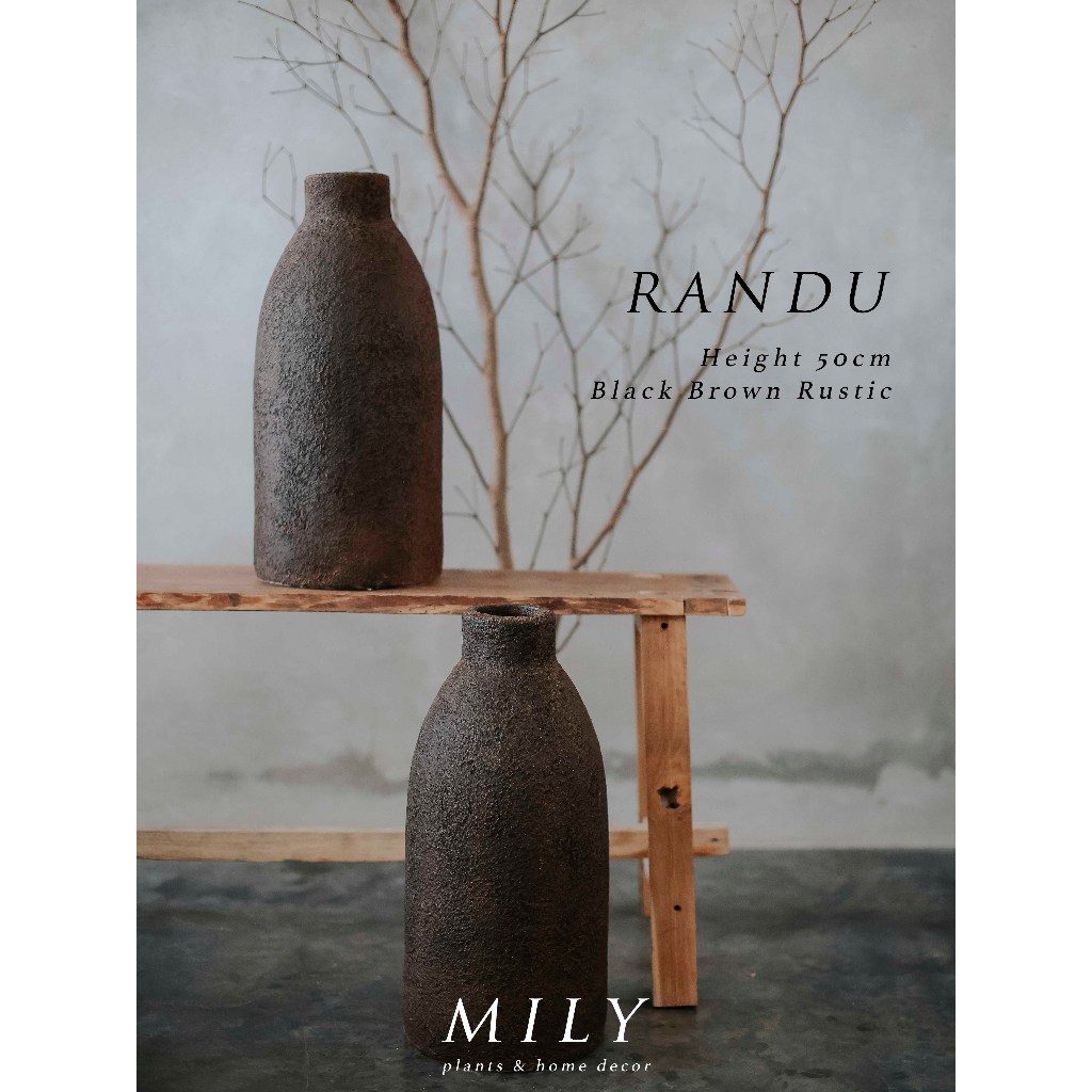 Jual Randu Vase - nash & co vas bunga estetik, Vas rustic, vase ...