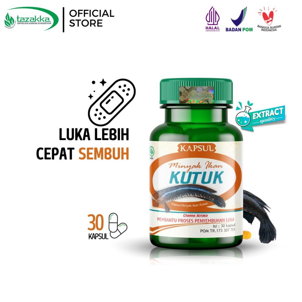 Jual TAZAKKA Kapsul Kutuk Premium Minyak Ikan Gabus Albumin Asli Pasca Operasi Obat Pengering ...