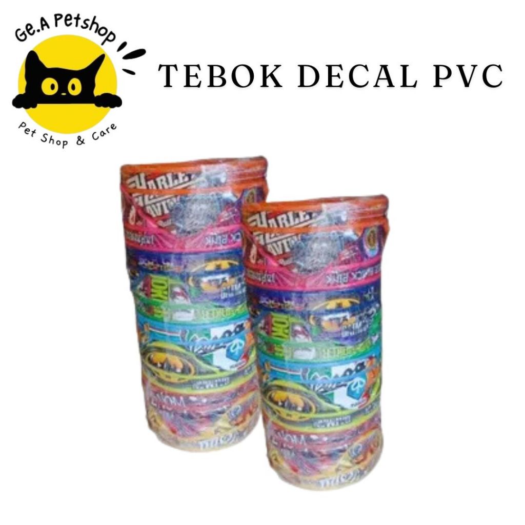 Jual TEBOK DECAL PVC BERMOTIF STIKER SANGKAR BURUNG TEBOK DECAL BAHAN ...