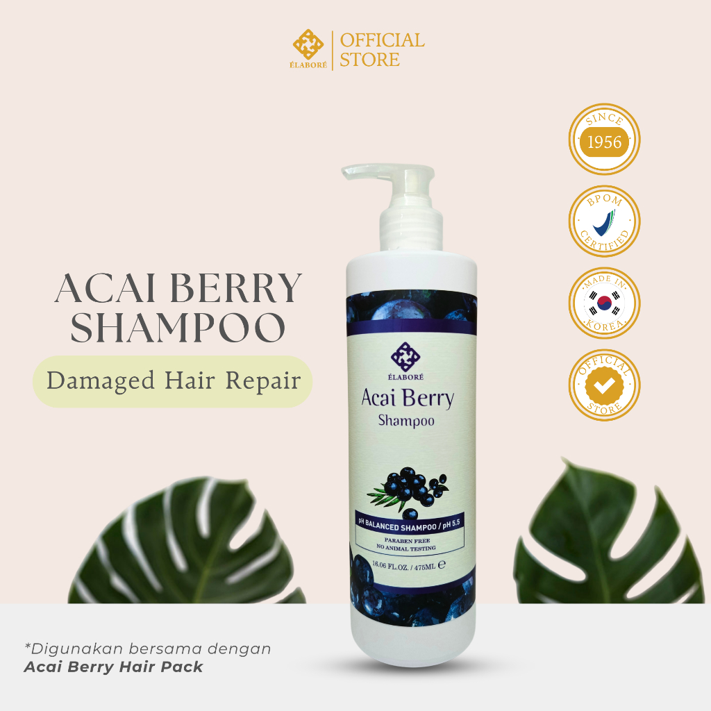 Jual Elabore Acai Berry Shampoo - Rambut Rusak I Keratin I Haircare I ...
