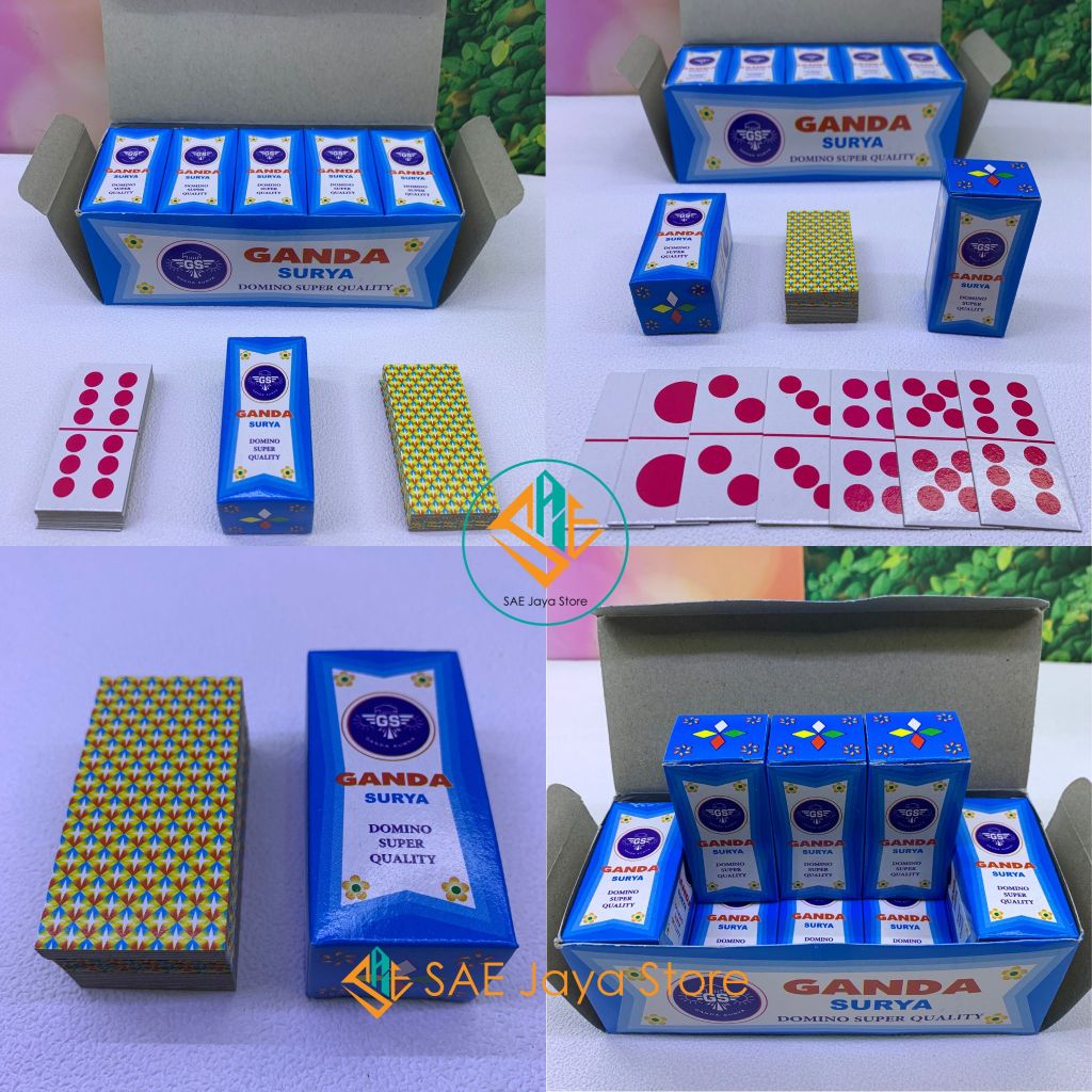 Jual SAE - KARTU DOMINO GAPLE PLAYING CARD MEREK GANDA SURYA / CARD ...