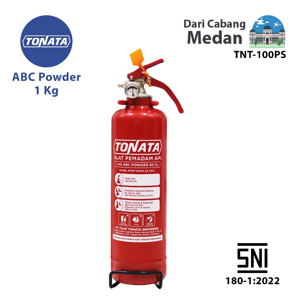 Jual Alat Pemadam Api Tonata SNI / APAR ABC Powder 1 kg | Shopee Indonesia