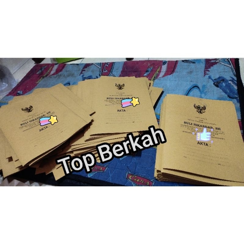 Jual cetak cepat map, cover, blanko APHT, AJB, SKMHT, Notaris | Shopee ...