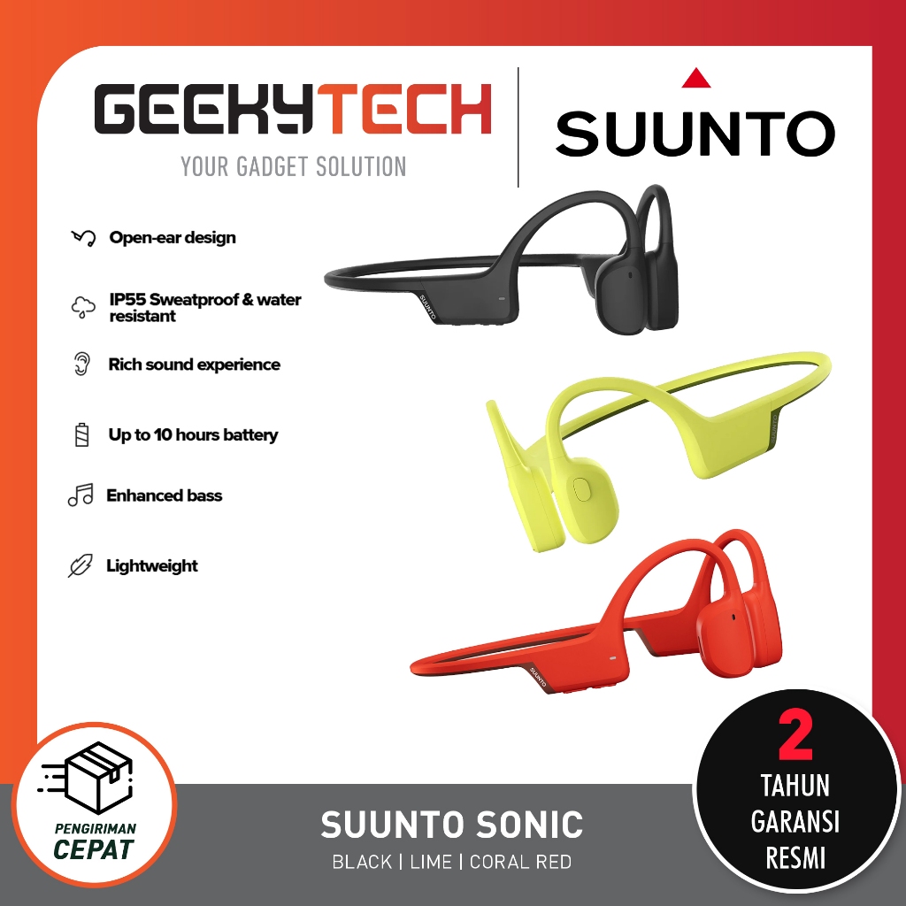 Jual Suunto Sonic Bone Conduction Headphones - Garansi RESMI 2 Tahun ...