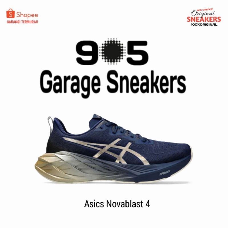 Jual Sepatu As!cs Novablast 4 Platinum Original | Shopee Indonesia