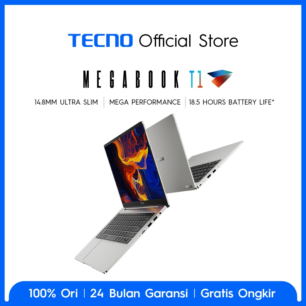 Jual TECNO MEGABOOK T1 R5 - 16GB+512GB, AMD Ryzen 5-7430U, 100%SRGB ...