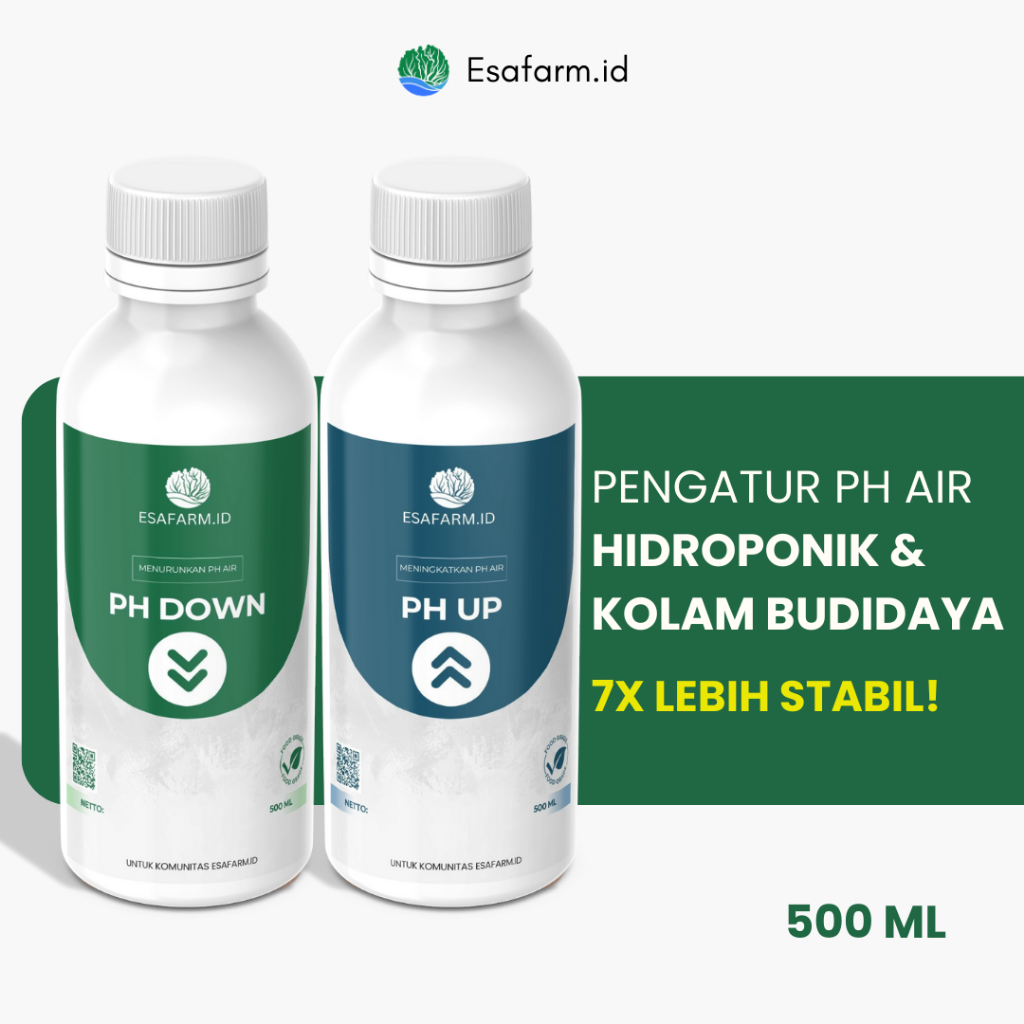 Jual ESAFARM.ID - pH up dan pH down Formula Penaik / Penurun pH Air untuk Budidaya Hidroponik ...