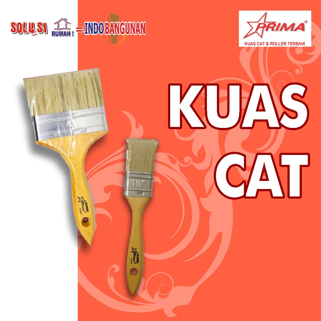 Jual PRIMA - KUAS CAT CLASSIC/ KUAS CAT/ KUAS/ KUAS CAT DINDING ...