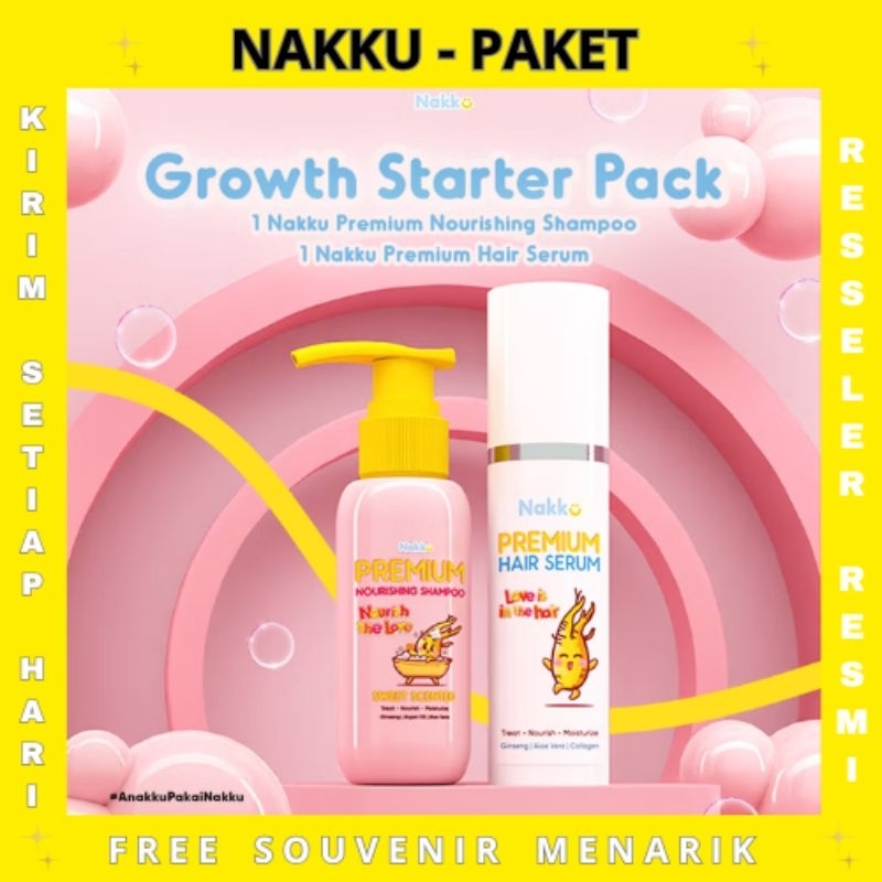 Jual Paket Bundling NAKKU Premium Hair Serum & NAKKU Nourishing Shampoo ...