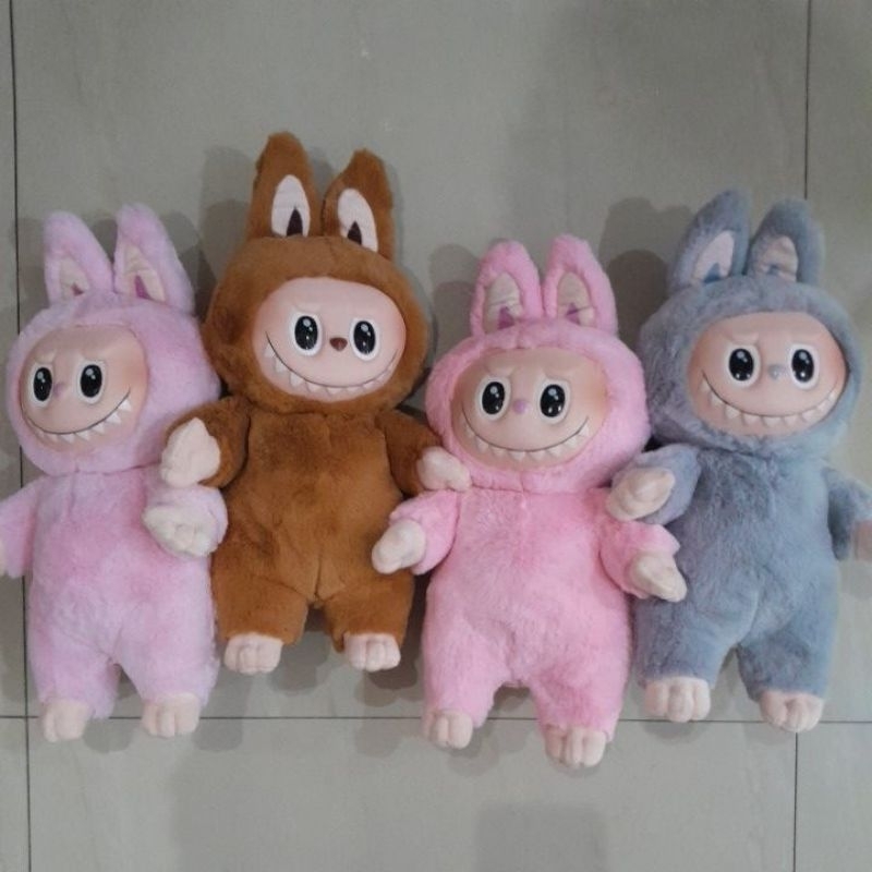 Jual Boneka Labubu Macaron The Monster M Premium Muka Karet V1 35cm ...