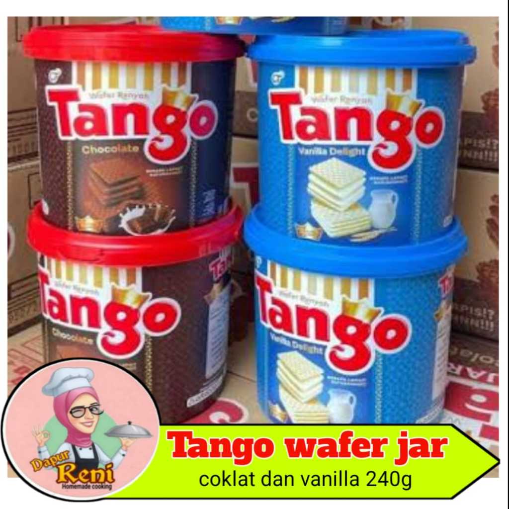 Jual Tango wafer kemasan jar 240gram\vanilla dan coklat | Shopee Indonesia