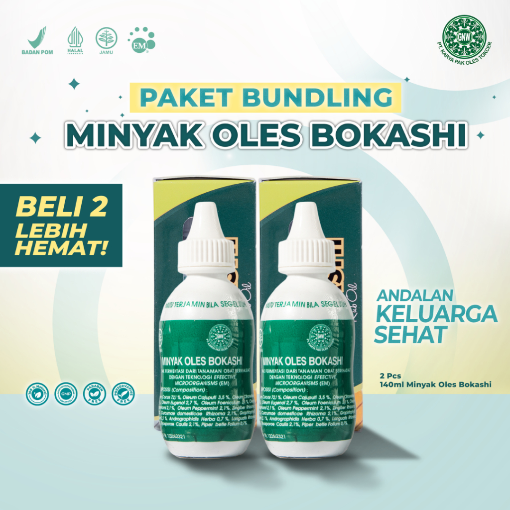 Jual Minyak Oles Bokashi 140 ml (Bundling 2 pcs) | Shopee Indonesia
