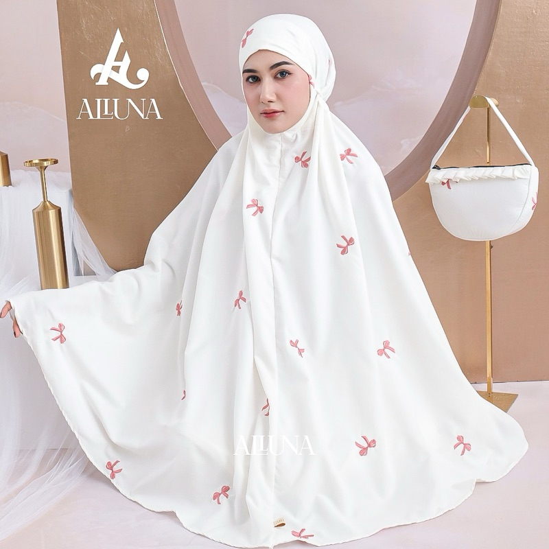Jual ALLUNA - Mukena Dewasa 2in1 Travel Bordir Coquette Series | Shopee ...