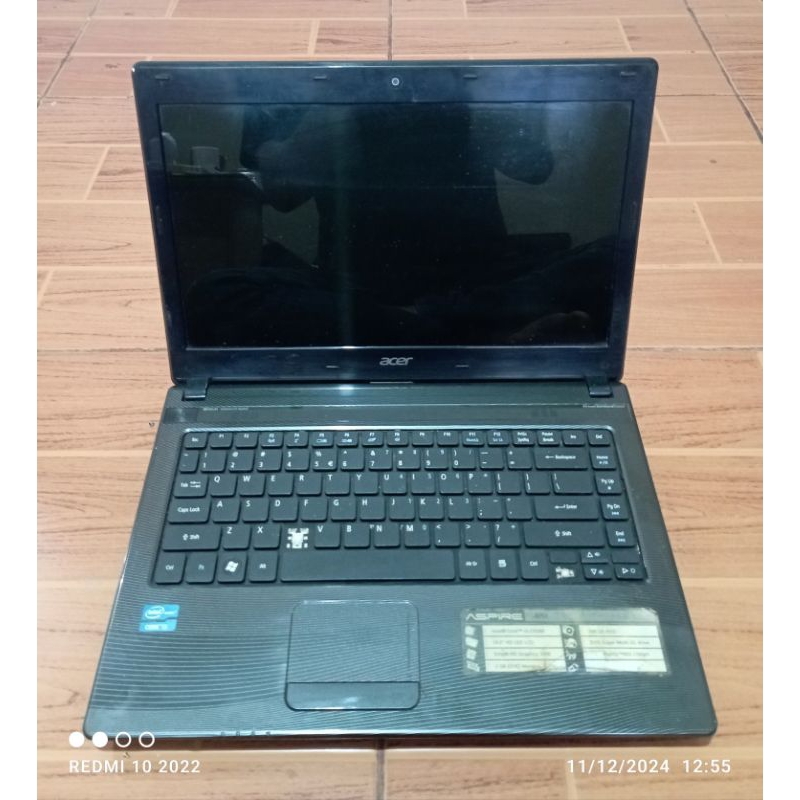 Jual Laptop Acer Aspire 4752 Intel core i3 DDR3 kondisi Matot tidak ada ...