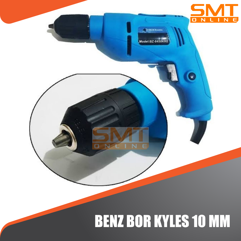 Jual Mesin Bor Listrik KEYLESS BENZ BZ8450KRE Elektrik Drill 10 mm BZ ...