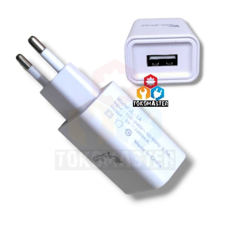 Jual Adaptor Charger Kepala Casan USB Universal Adapter 5V 1A Charge ...