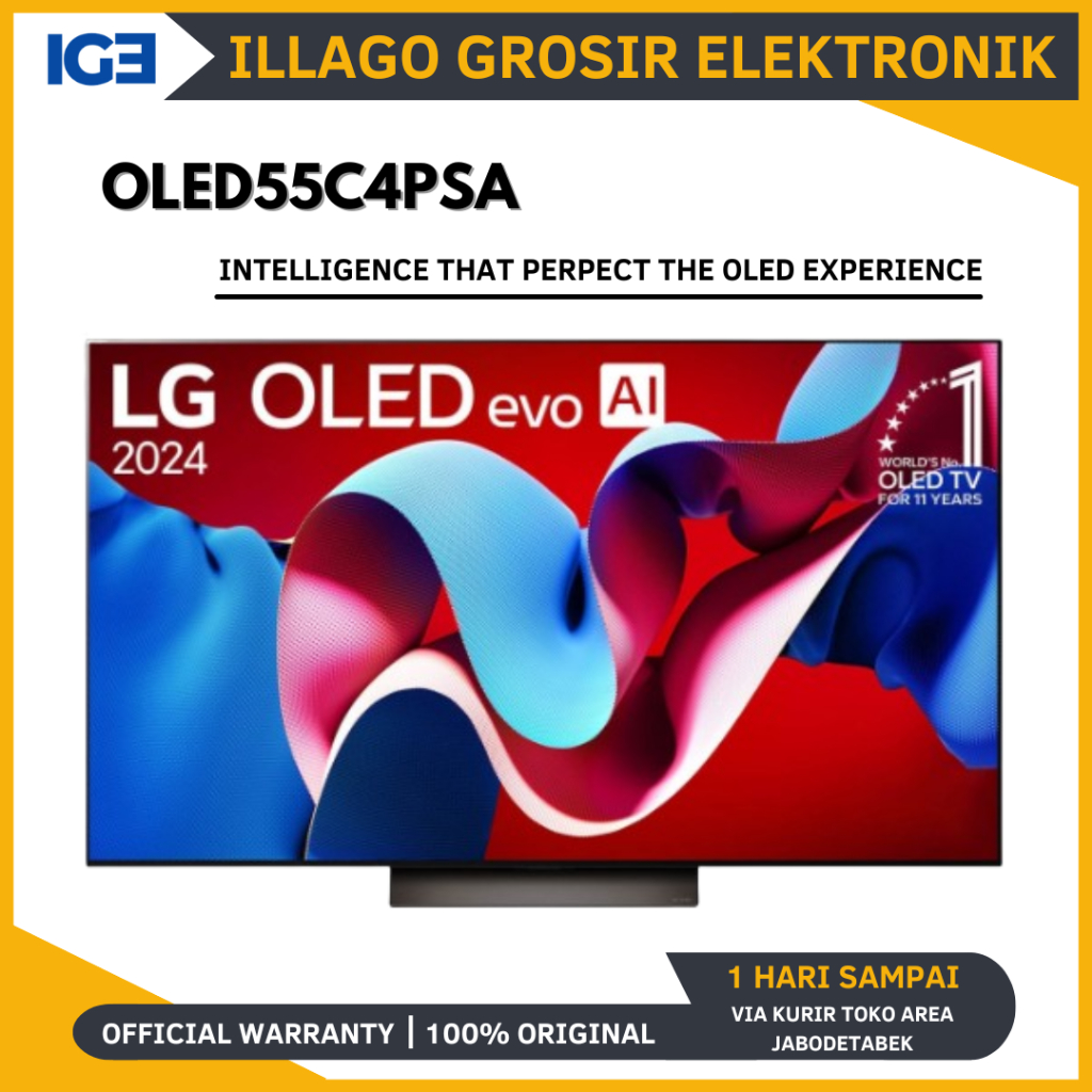 Jual LG OLED55C4 OLED55C4PSA 4K UHD OLED evo C4 Smart TV 55 Inch // LG ...