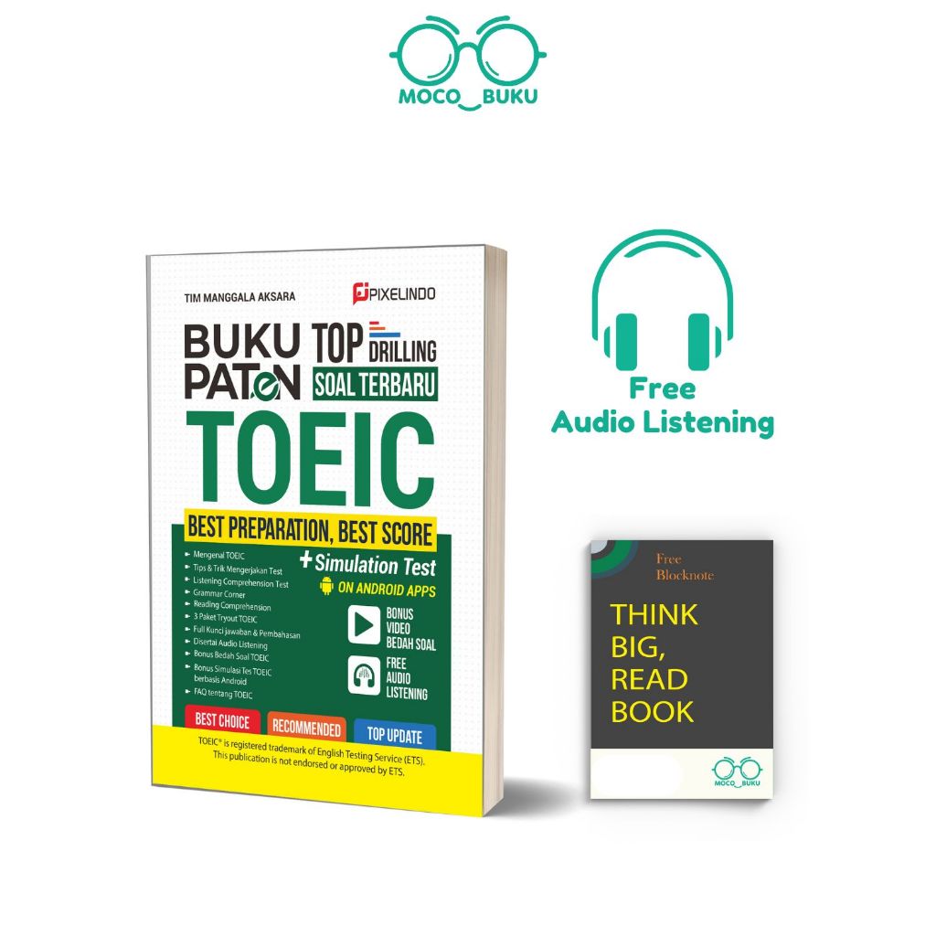 Jual Buku Paten TOP Drilling Soal Terbaru TOEIC | Shopee Indonesia
