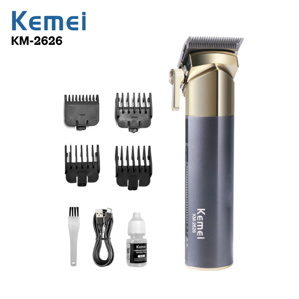 Jual Kemei KM-2626 Alat Cukur Rambut Elektrik Tanpa Kabel Hair Clipper Professional | Shopee ...