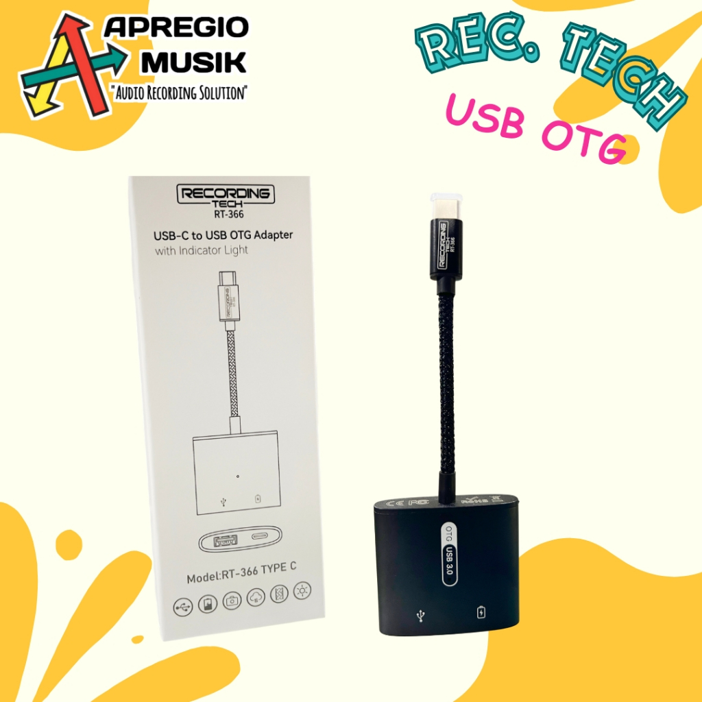 Jual Recording Tech RT 366 RT 365 USB OTG With Charging Soundcard 2in1 ...