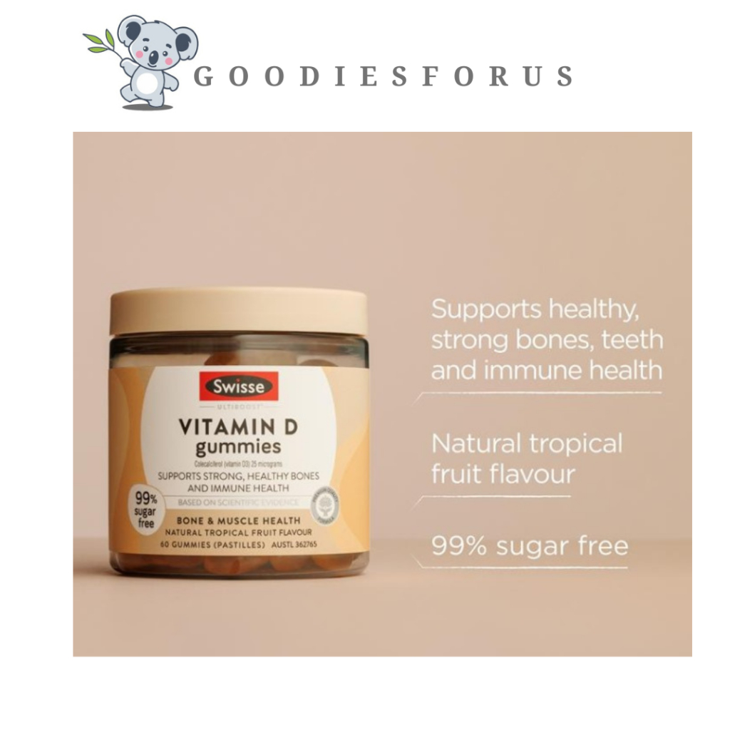 Jual Swisse Vitamin D Gummies 60 Pack/Vitamin D3 1000 Gummies | Shopee Indonesia
