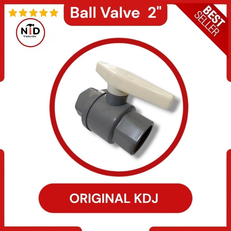 Jual KDJ ball Valve PVC 2 inch Dim King da jeng Stop Kran plastik 2 ...