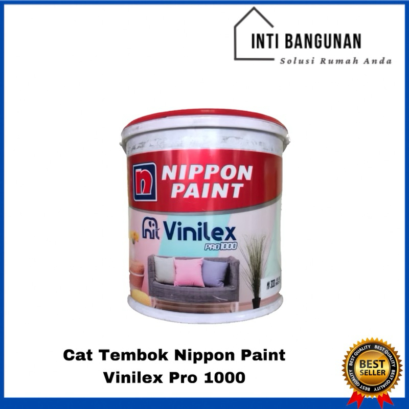 Jual Cat Nippon Paint Vinilex 1000 4.5kg Interior Custom Cat Tembok ...